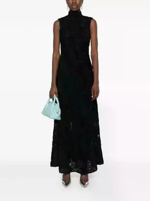 ROTATE BY BIRGER CHRISTENSEN Flower-mesh Maxi Dress