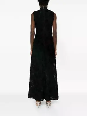 ROTATE BY BIRGER CHRISTENSEN Flower-mesh Maxi Dress