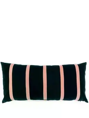CHRISTINA LUNDSTEEN Pippa Striped Velvet Cushion - Blue