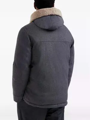 Brunello Cucinelli Padded Hooded Wool Jacket