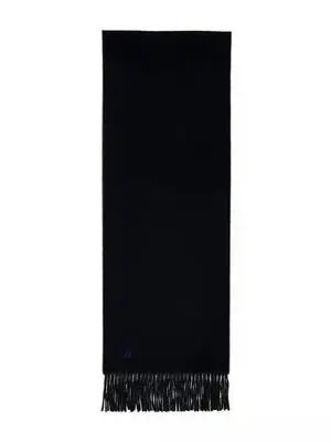Burberry Ekd Embroidered Cashmere Scarf - Grey