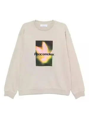 PEACEMAKER OAMC Bird-printed Sweatshirt - Neutrals