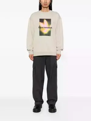 PEACEMAKER OAMC Bird-printed Sweatshirt - Neutrals