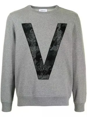 PORTS V Logo-appliqué Sweater
