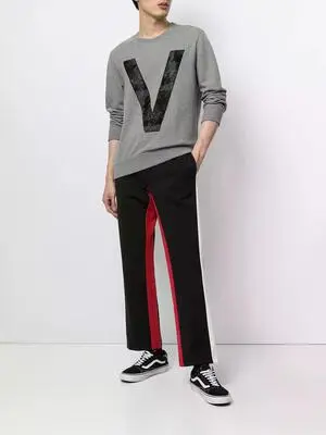 PORTS V Logo-appliqué Sweater