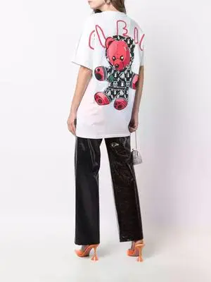 Philipp Plein Cheque-print Round-neck T-shirt