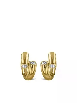 PRAGNELL 18kt Yellow Eclipse Diamond Earrings - Gold