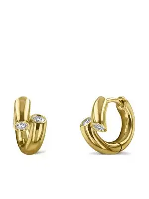 PRAGNELL 18kt Yellow Eclipse Diamond Earrings