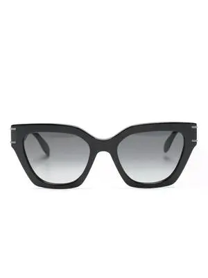 Alexander McQueen Two-tone Cat-eye Sunglasses - Black