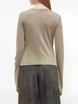 B+AB Asymmetrical Button-front Cardigan