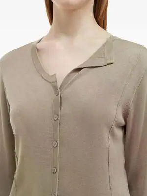 B+AB Asymmetrical Button-front Cardigan