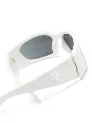 Prada Logo-engraved Biker-style Sunglasses