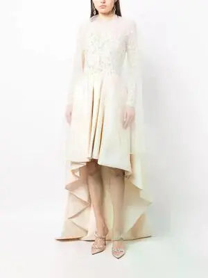 SAIID KOBEISY High-low Brocade Maxi Dress