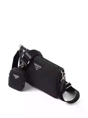 Prada Re-nylon Messenger Bag With Saffiano Leather Trim
