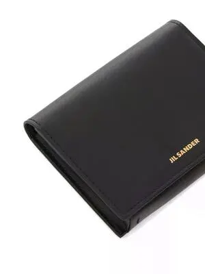 JIL SANDER Logo-stamp Leather Card Holder