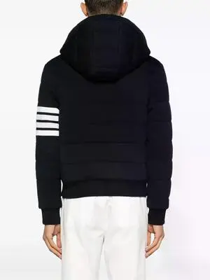 Thom Browne 4-bar Stripe Hooded Jacket - Blue