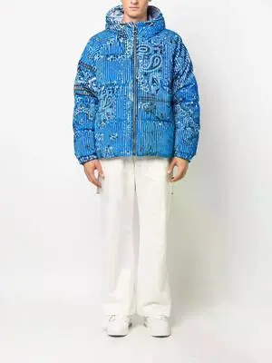 Khrisjoy Paisley-print Corduroy Padded Jacket