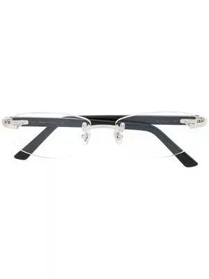 Cartier Rectangular-frame Glasses - Black