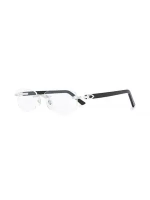 Cartier Rectangular-frame Glasses - Black