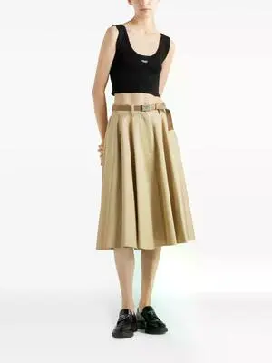 Prada Chino Midi Skirt