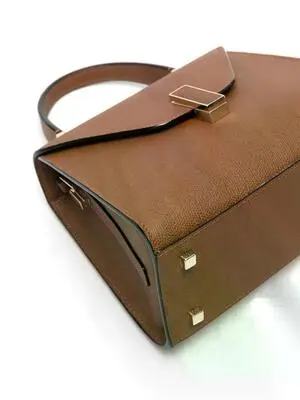 VALEXTRA Mini Iside Leather Tote Bag