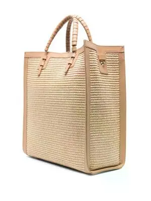 Casadei Beaurivage Raffia Tote Bag