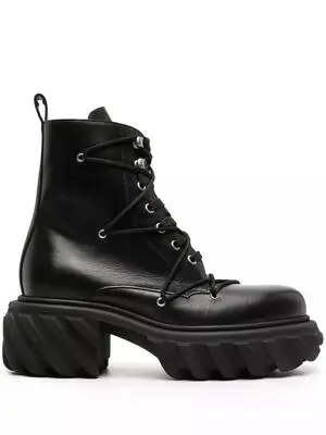 Off-White Tractor Motor Leather Boots