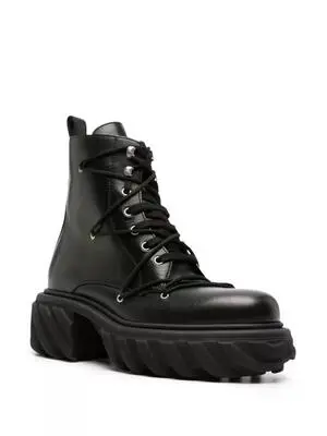 Off-White Tractor Motor Leather Boots