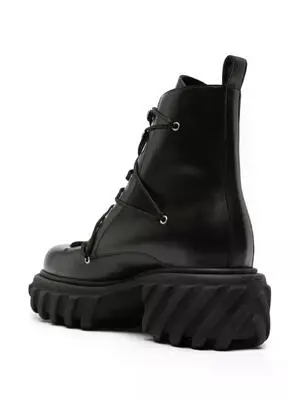Off-White Tractor Motor Leather Boots