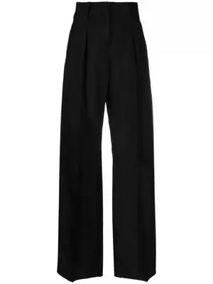 Ferragamo Black Wash Pants For Women