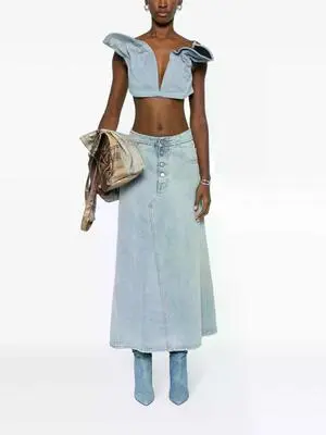 Y/project Denim Crop Top