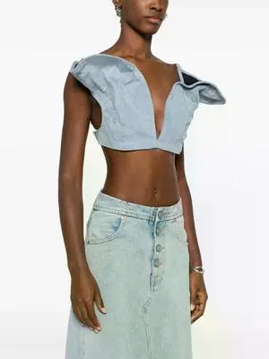 Y/project Denim Crop Top