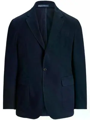 Polo Ralph Lauren Garment-dyed Single-breasted Blazer - Blue