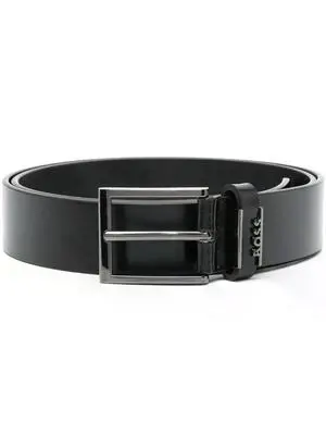 BOSS Logo-plaque Leather Belt