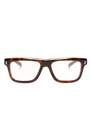 Gucci Tortoiseshell Rectangle-frame Glasses - Brown