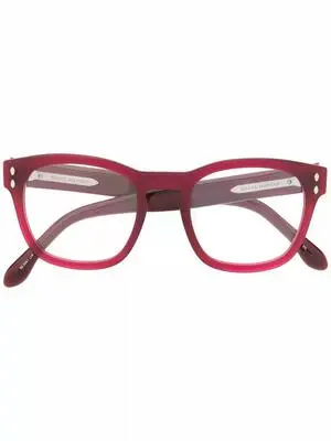 Isabel Marant Square Frame Glasses - Red