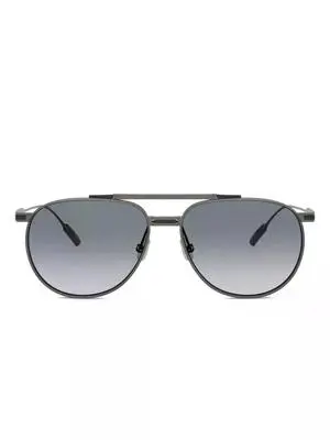 Brunello Cucinelli Pilot-frame Sunglasses - Grey