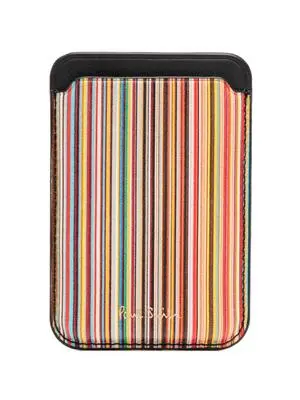 Paul Smith Signature Stripe Iphone Magsafe Cardholder - Multicolour