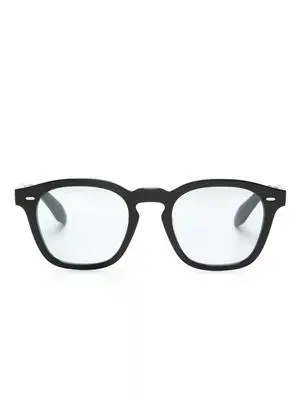 Oliver Spencer N.03 Square-frame Glasses - Black