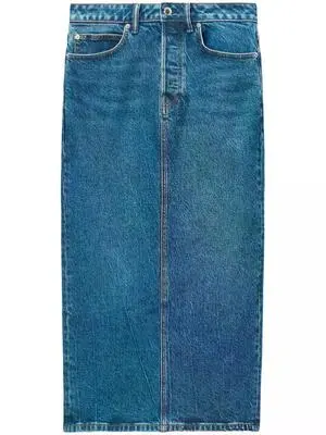 Alexander Wang Low-rise Denim Midi Skirt