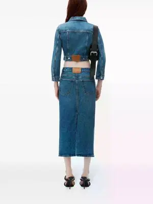 Alexander Wang Low-rise Denim Midi Skirt