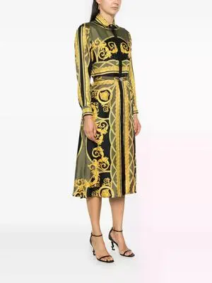 Versace La Coupe Des Dieux Silk Shirt Dress