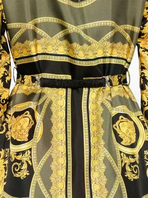 Versace La Coupe Des Dieux Silk Shirt Dress