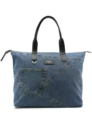 Dolce & Gabbana Patchwork Denim Tote Bag - Blue