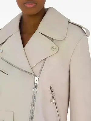 Moschino Leather Biker Jacket