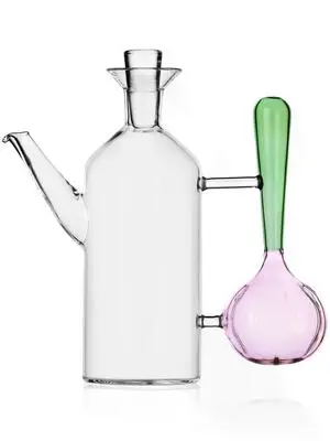 ICHENDORF MILANO Olive Oil Glass Dispenser - White
