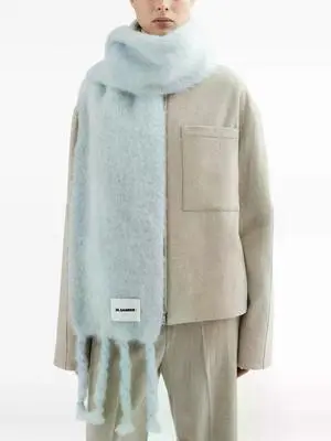JIL SANDER Logo-patch Scarf