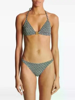 Balmain Jacquard-pattern Bikini