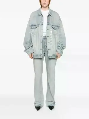 Balenciaga Logo-patch Denim Jacket