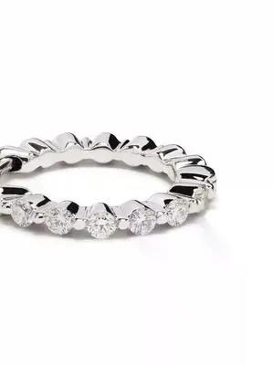 MARIA BLACK 14k White Gold True Romance 10 Diamond Huggie Earring